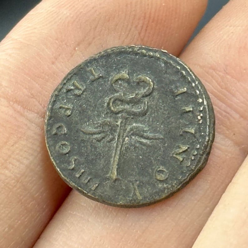 Genuine Ancient Roman Bronze Coin With King Face - Etsy