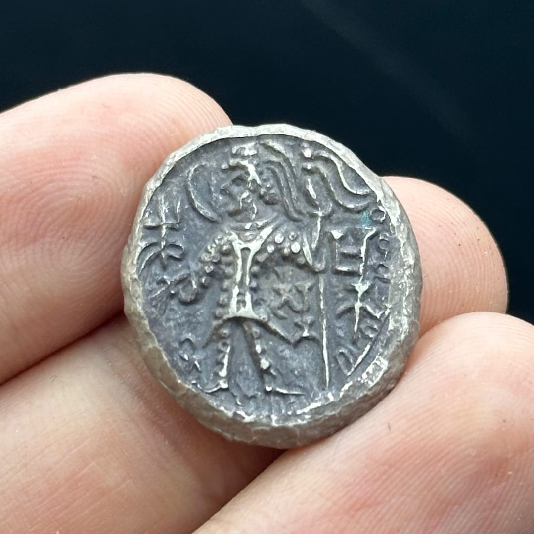 Rare Ancient Kushan Empire Central Asian Buddha Silver Coin E - Etsy