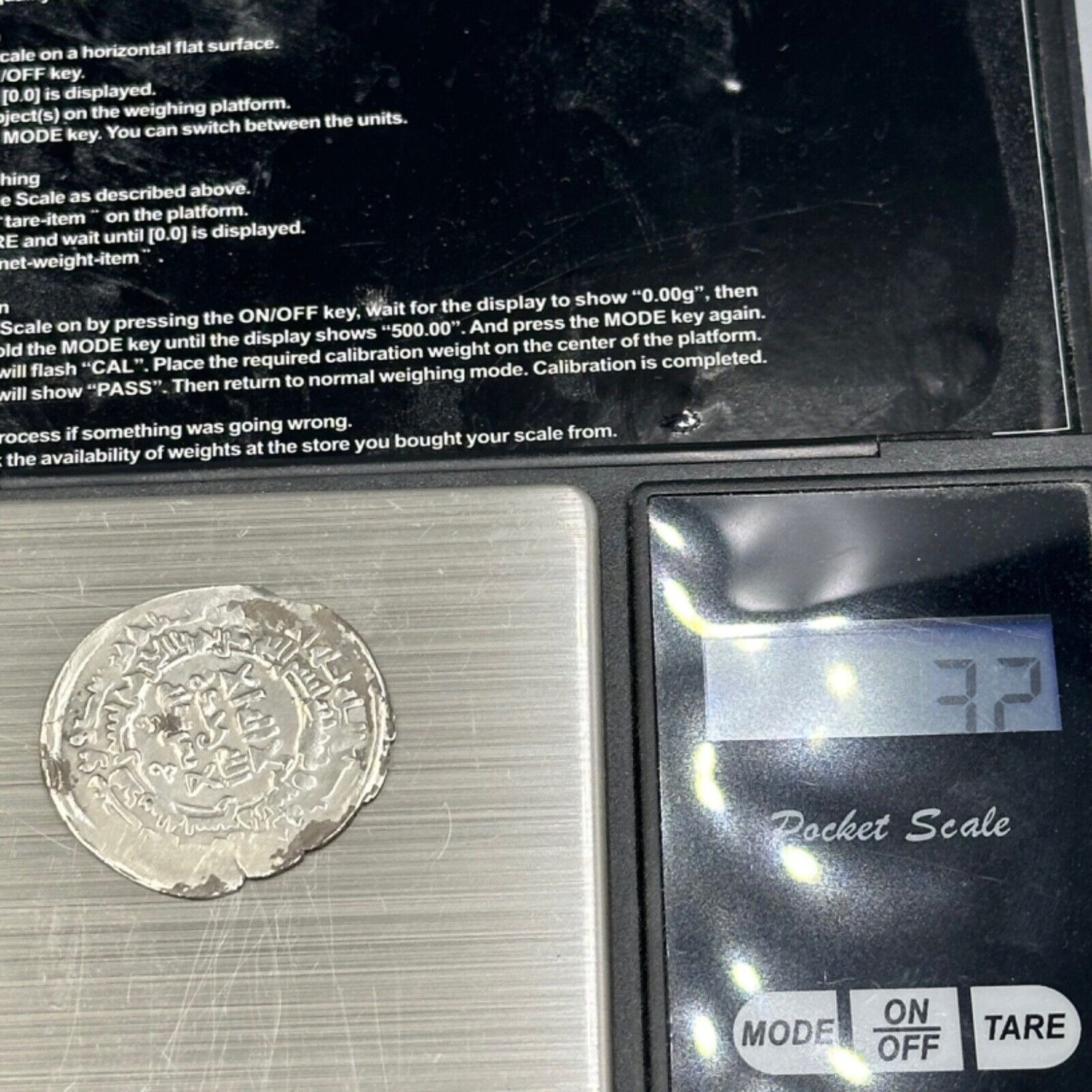 Ancient Islamic Civilization Samanid Caliphate Silver Coin in Good ...