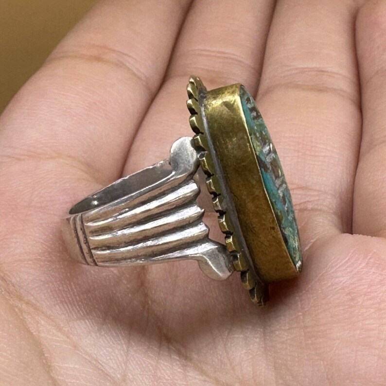 Ancient Roman Solid Silver Ring With Rare Inscription on Torquise Stone ...