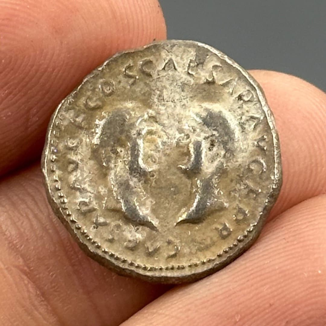 Rare Ancient Roman King Face Unique Old Silver Coin With Rare Patina - Etsy