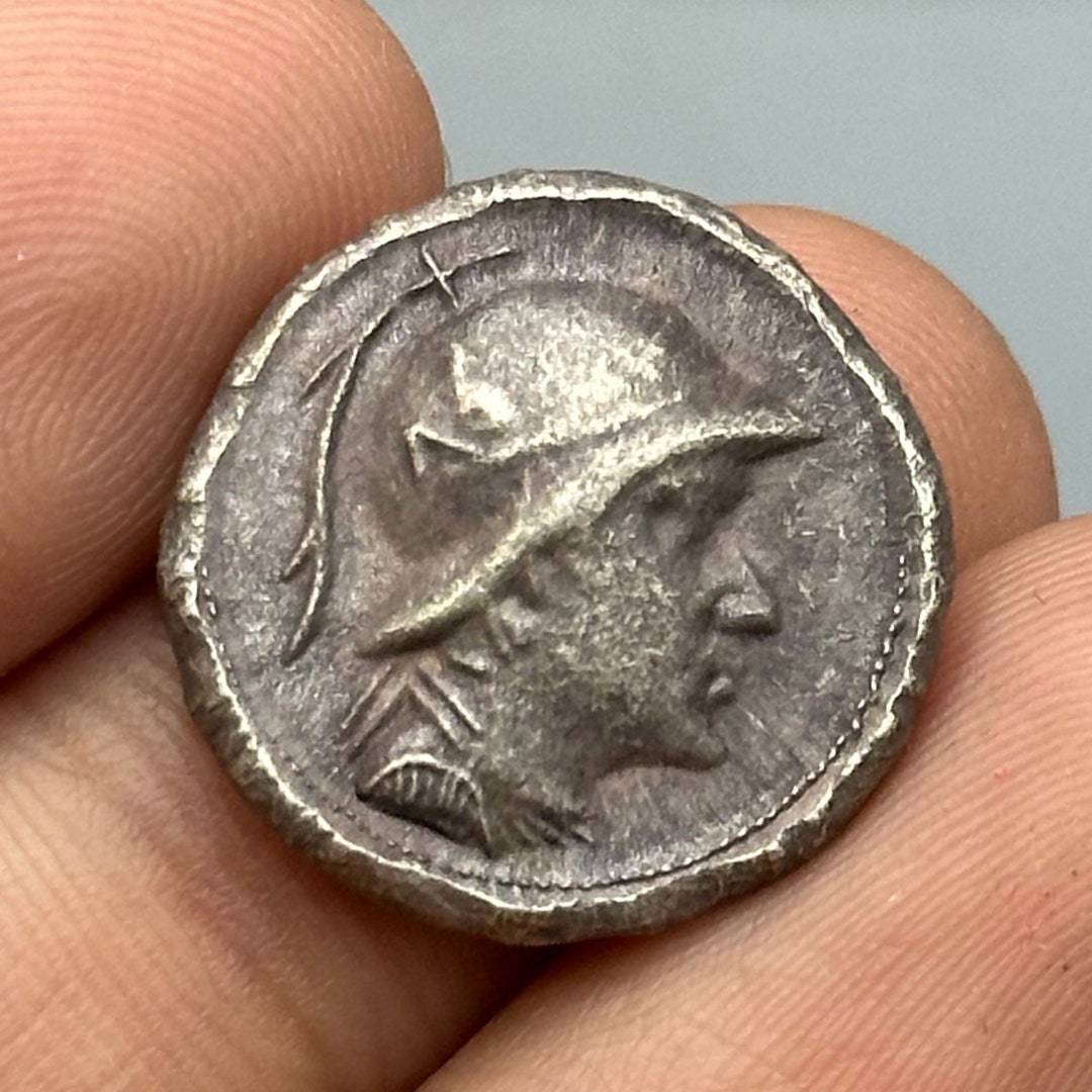 Ancient Greek Bactrain Silver King Coin in Good Condition - Etsy
