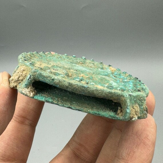 Old Ancient Roman Greek Bronze Belt Buckle With Rare … - Gem