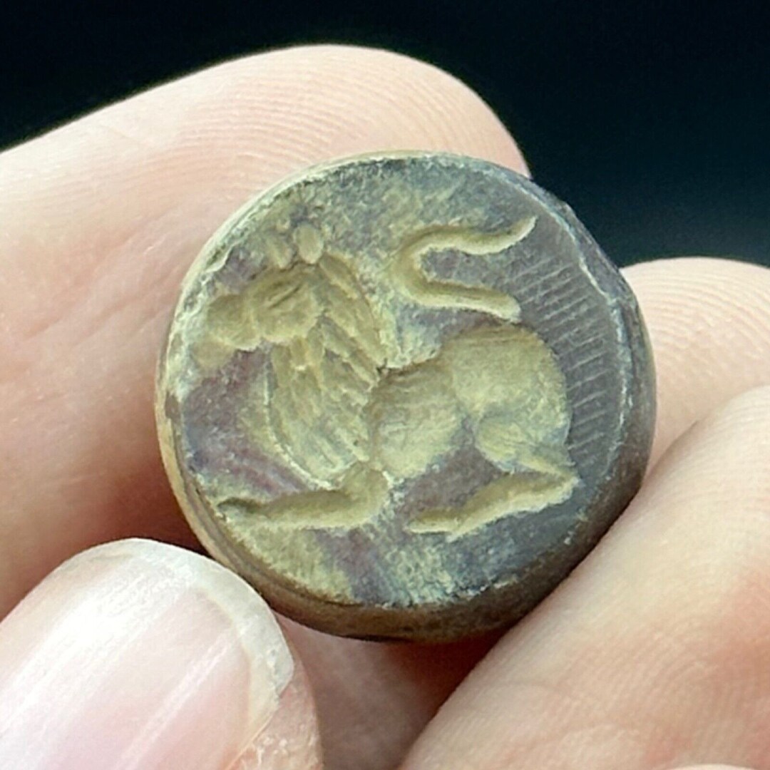 Genuine Ancient Roman Animal Intaglio Agate Seal Bead - Etsy