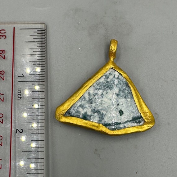 Unique Rare Ancient Roman Gold Gilded Old Roman Glass… - Gem