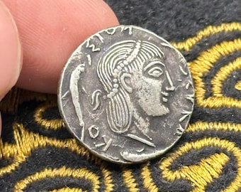 Very Old Ancient Parthian Empire King Face Solid Silver Coin E - Etsy