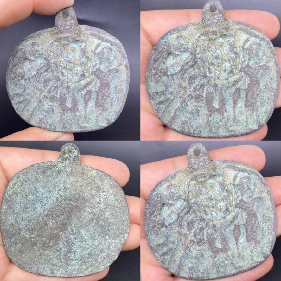 Museum Find Ancient Roman Bronze Amulet With War Scene - Etsy