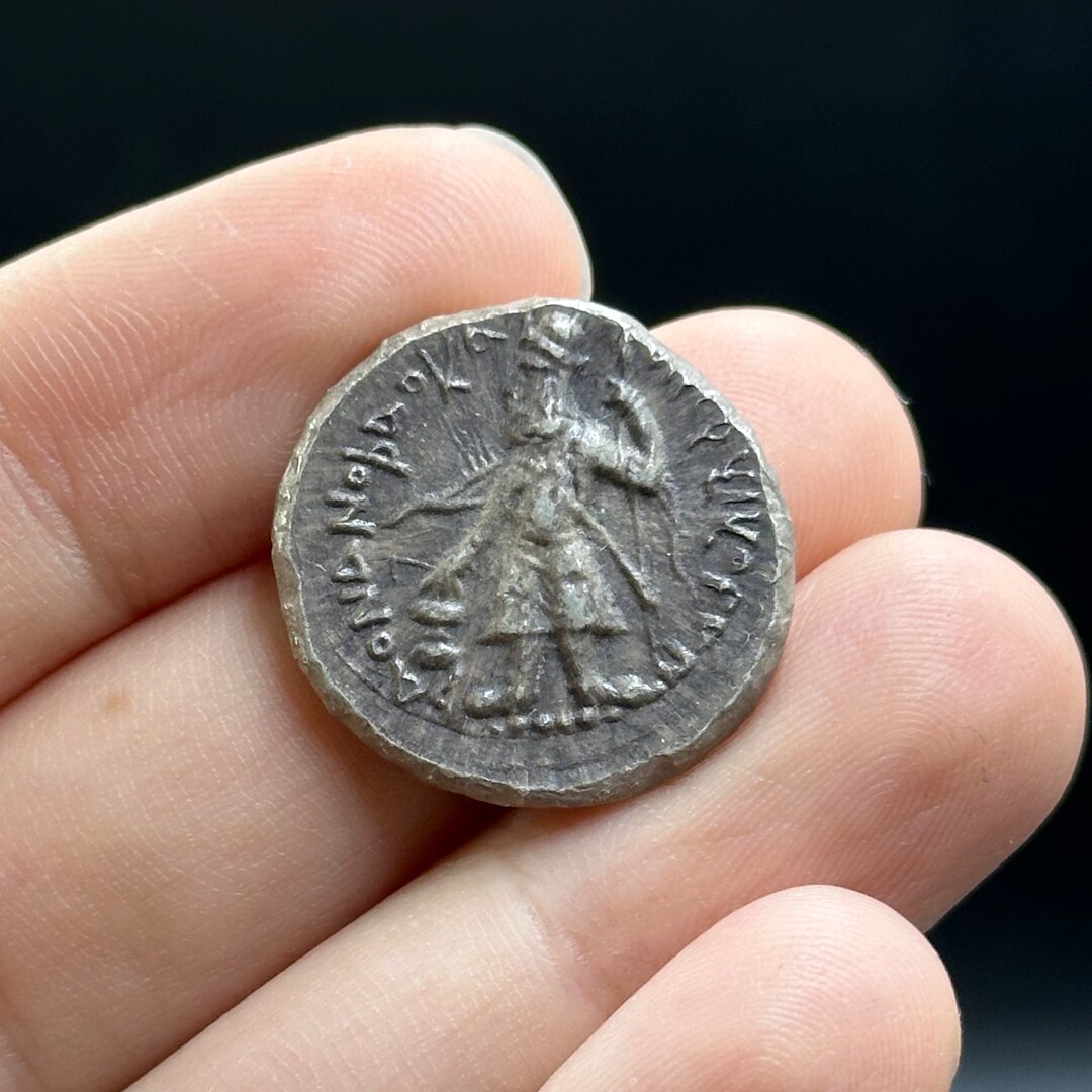 A Rare Ancient Central Asian Kushan Empire Buddha Silver Coin E - Etsy