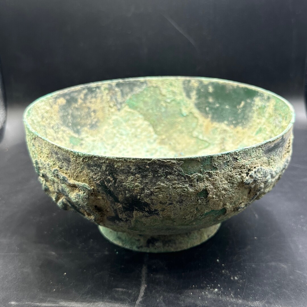 Ancient Near Eastern Sasanian Bronze Bowl With Animal Designs E - Etsy