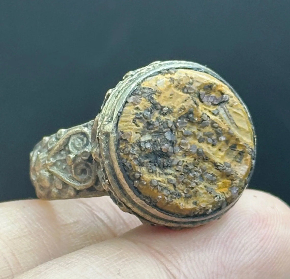 Rare Ancient Roman Legionary Eagle Intaglio Brass Ring E - Etsy