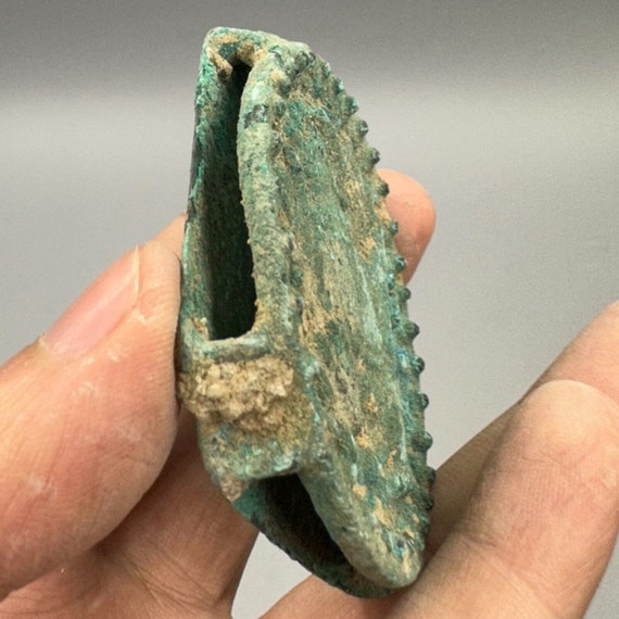 Old Ancient Roman Greek Bronze Belt Buckle With Rare … - Gem
