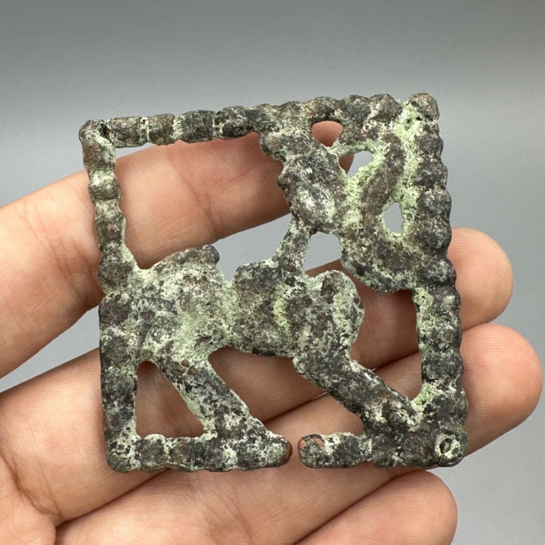 Genuine Rare Ancient Roman Bronze Belt Buckle With Unresearched Image ...
