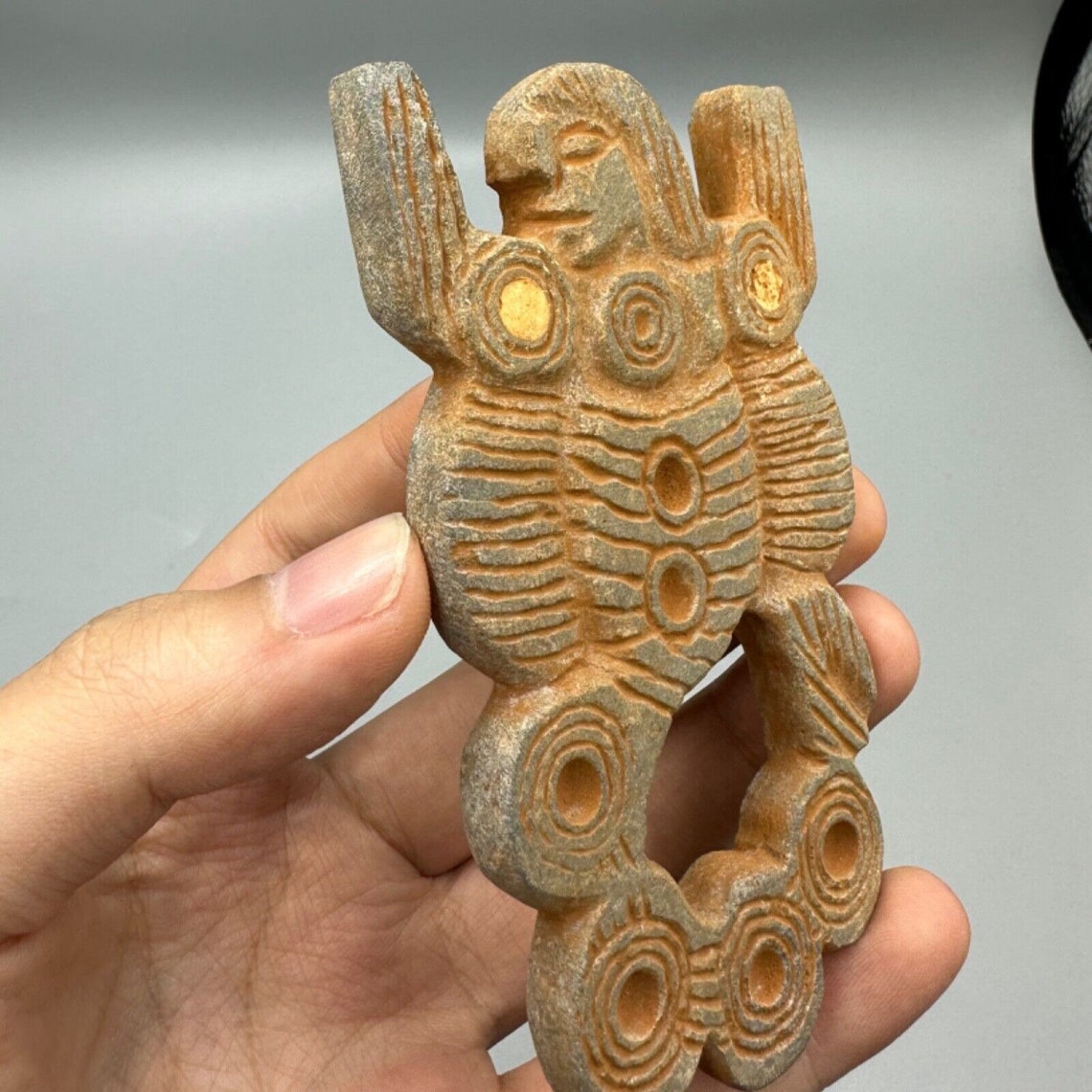A Rare Ancient Jiroft Halilrud Civilization Carved Unique Figure - Etsy