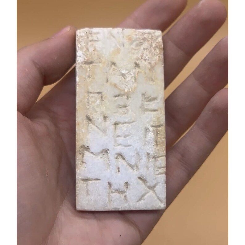 Very Unique Rare Ancient Roman Alphabet Inscription Intaglio Stone ...