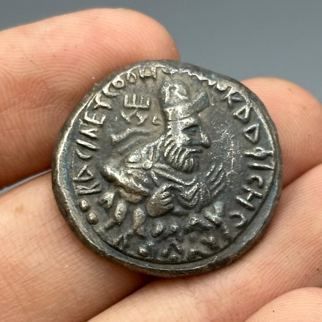 Ancient Central Asian Kushan Empire Buddha Silver Coin - Etsy
