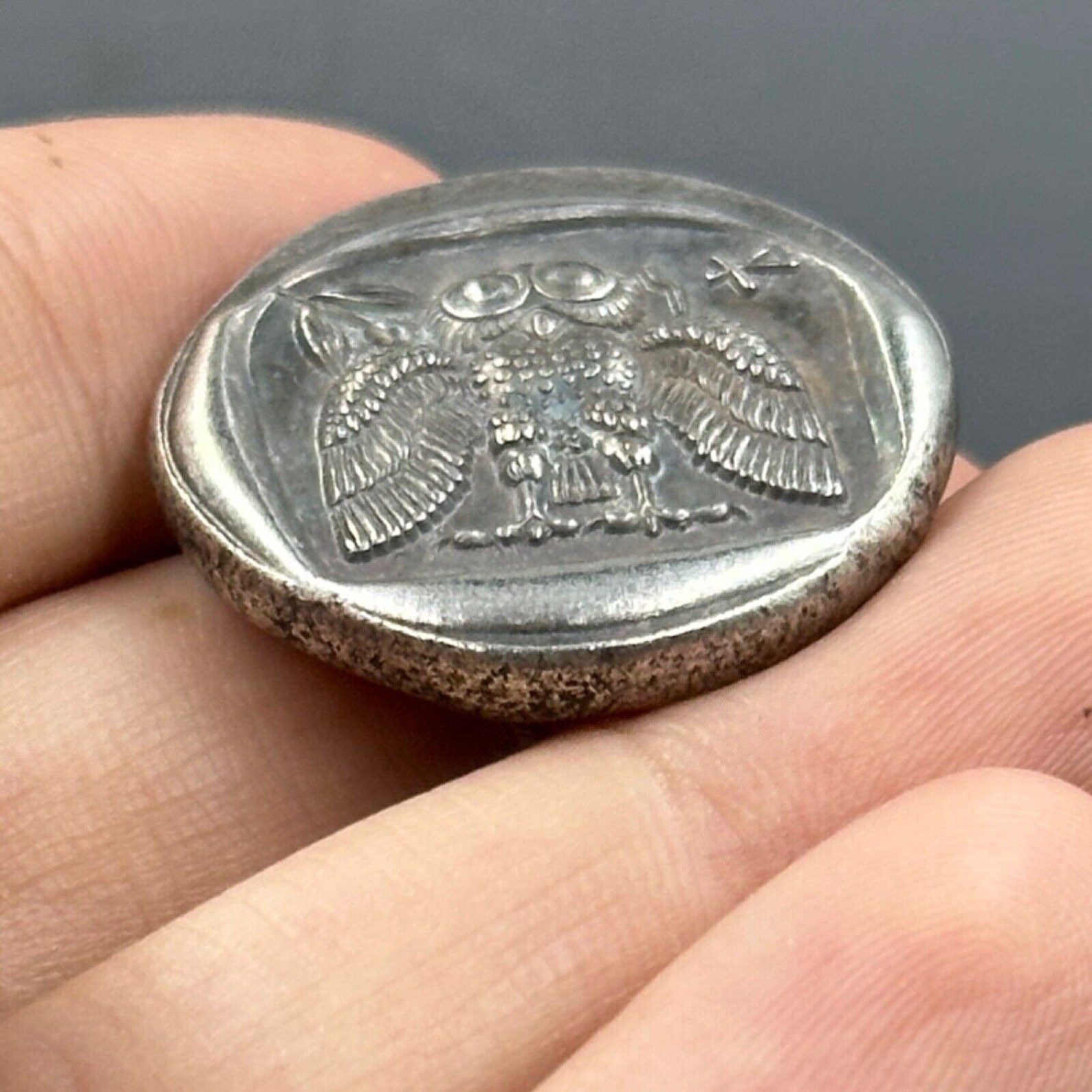 Ancient Greek Owl Athens Attica Dekadrachm 460-469 Bc Coin - Etsy