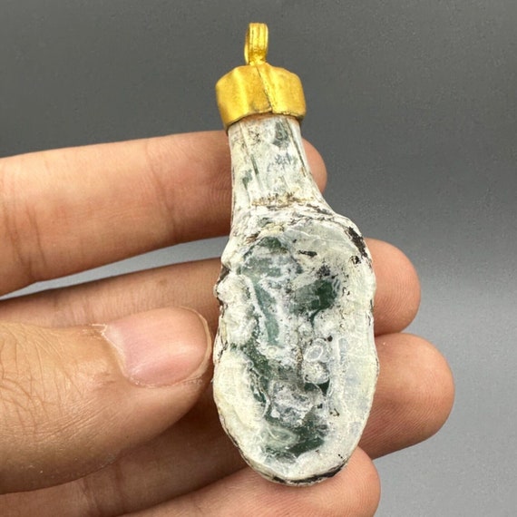 Stunning Rare Old Ancient Roman Glass Unique Gold Gil… - Gem