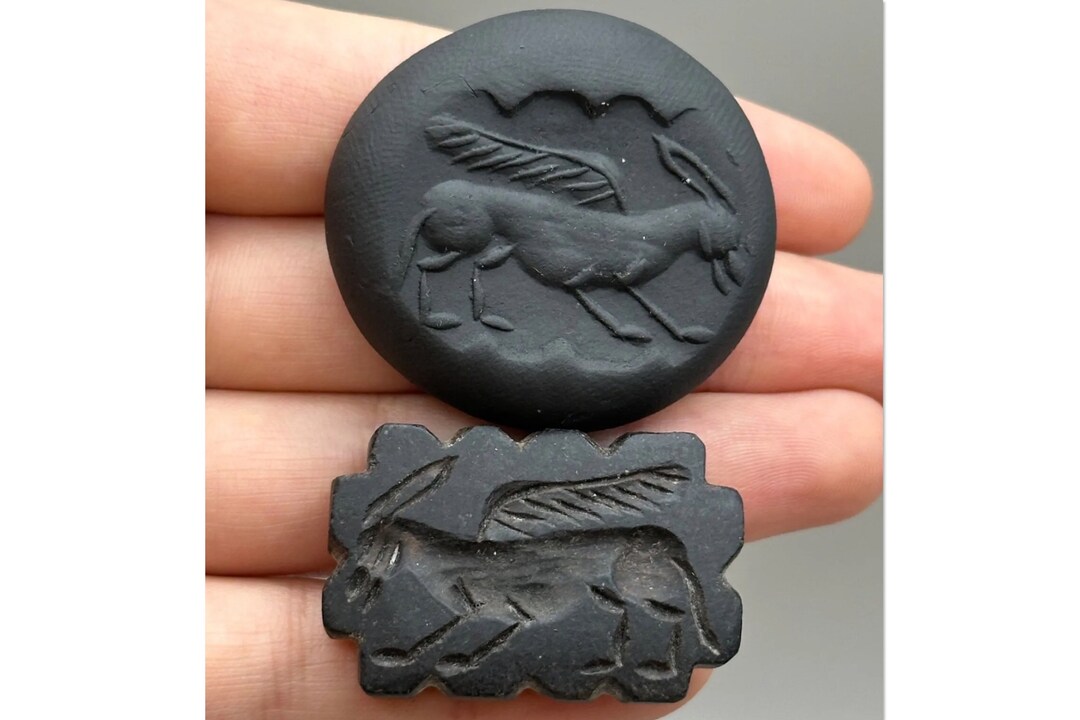 Very Old Ancient Roman Animal With Wings Intaglio Old Bead E - Etsy