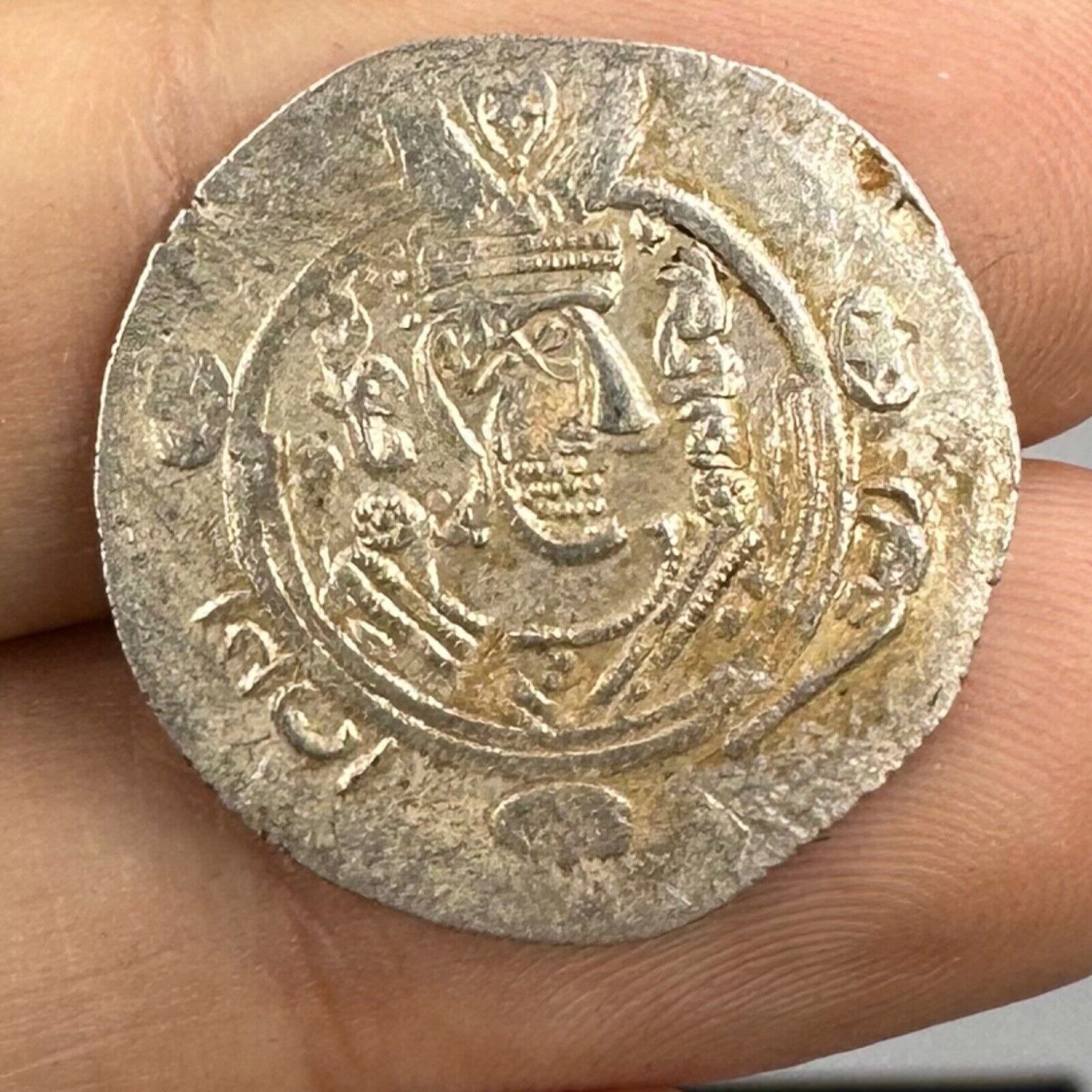 Pristine Silver Hemidrachm Coin From the Ancient Sassanian Abbasid 1.8 ...