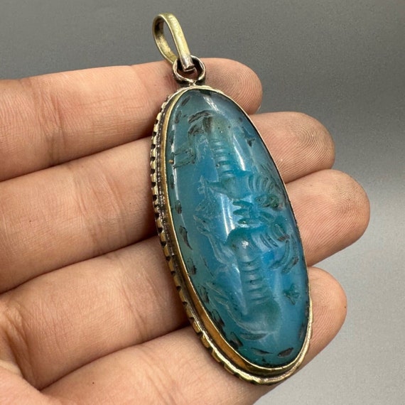 Stunning rare ancient Roman opal stone scorpion intag… - Gem