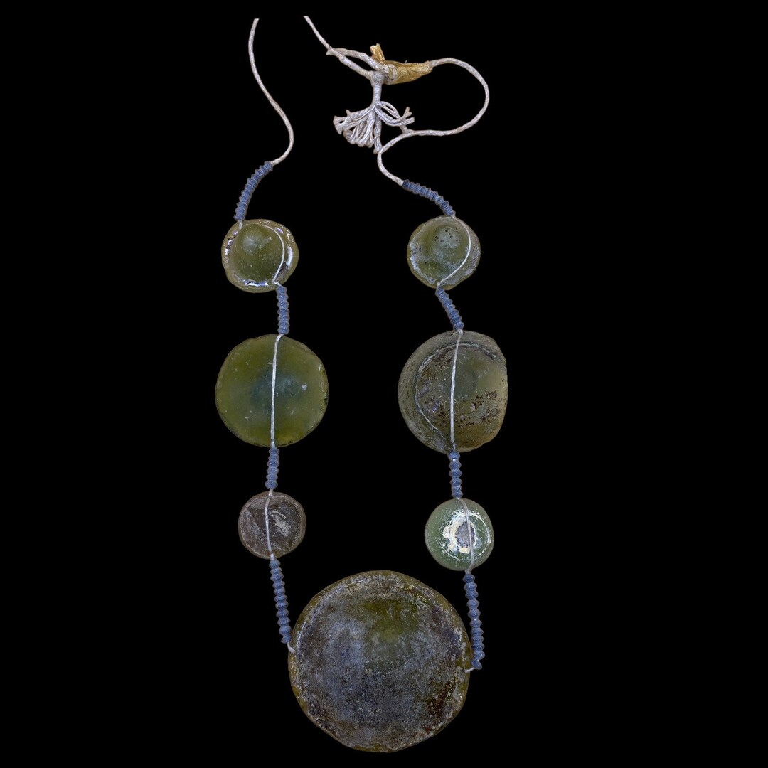 Strand Necklace Ancient Roman Glass Beads Afghanistan - Etsy