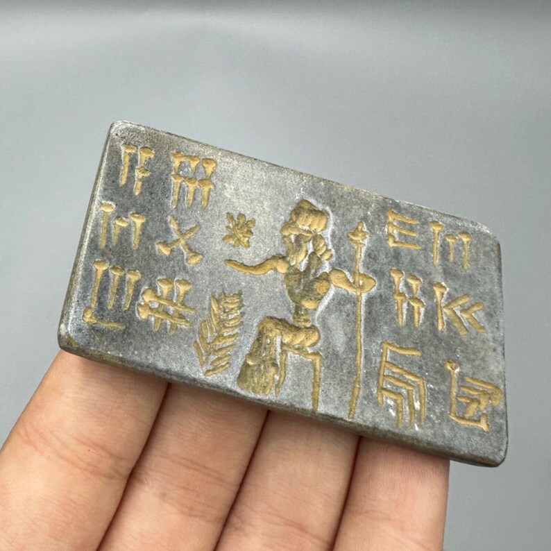 Ancient Sumerian Deity Diary Writing About History Tablet - Etsy UK