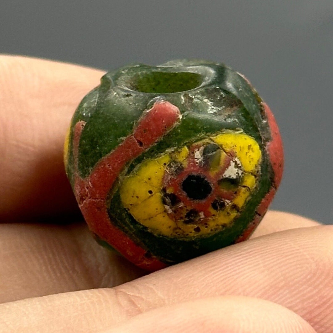 Rare Ancient Roman Mosaic Gabri Bead in Good Condition - Etsy