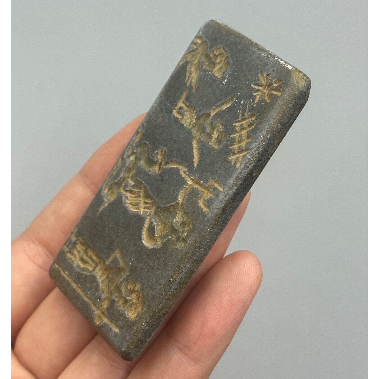 A Rare Ancient Sumerian Deity Image Intaglio Tablet - Etsy