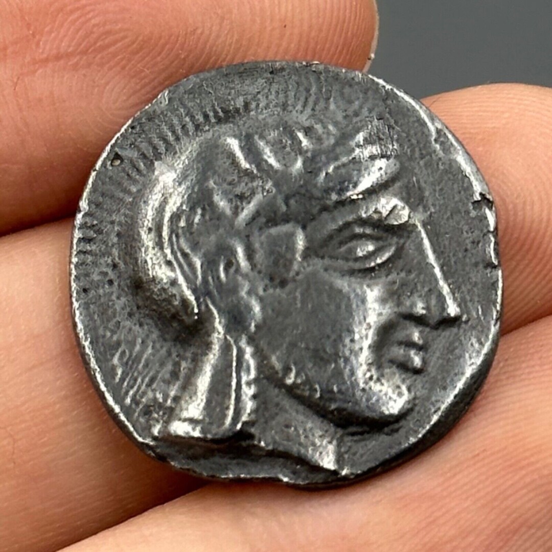 Ancient Greek Athena Solid Silver Tetradrachm Coin - Circa 449-413 BC ...