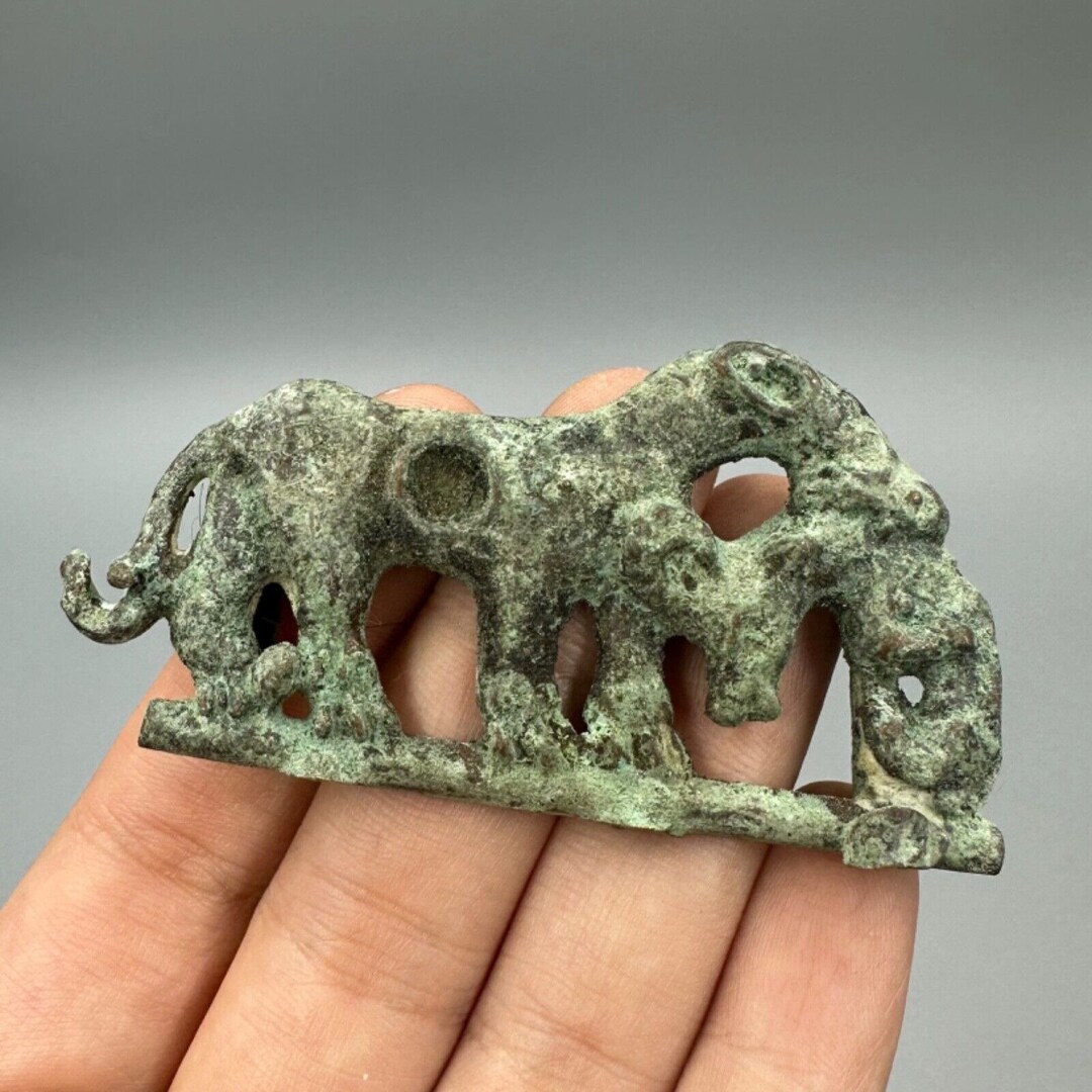 Very Rare Ancient Roman Bronze Belt Buckle With Images of an Animal ...