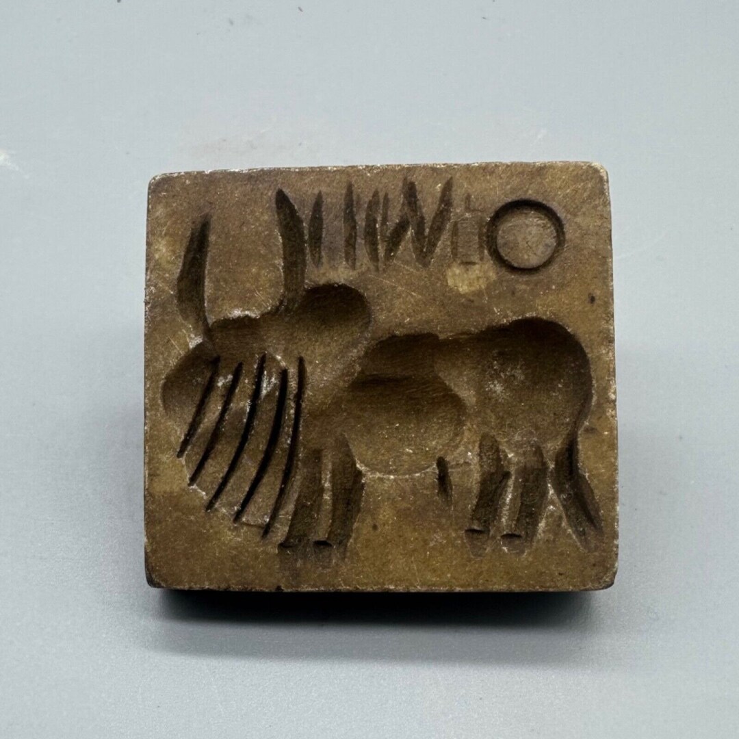 Authentic Ancient Indus Valley Cow Intaglio With Early Form Writing ...