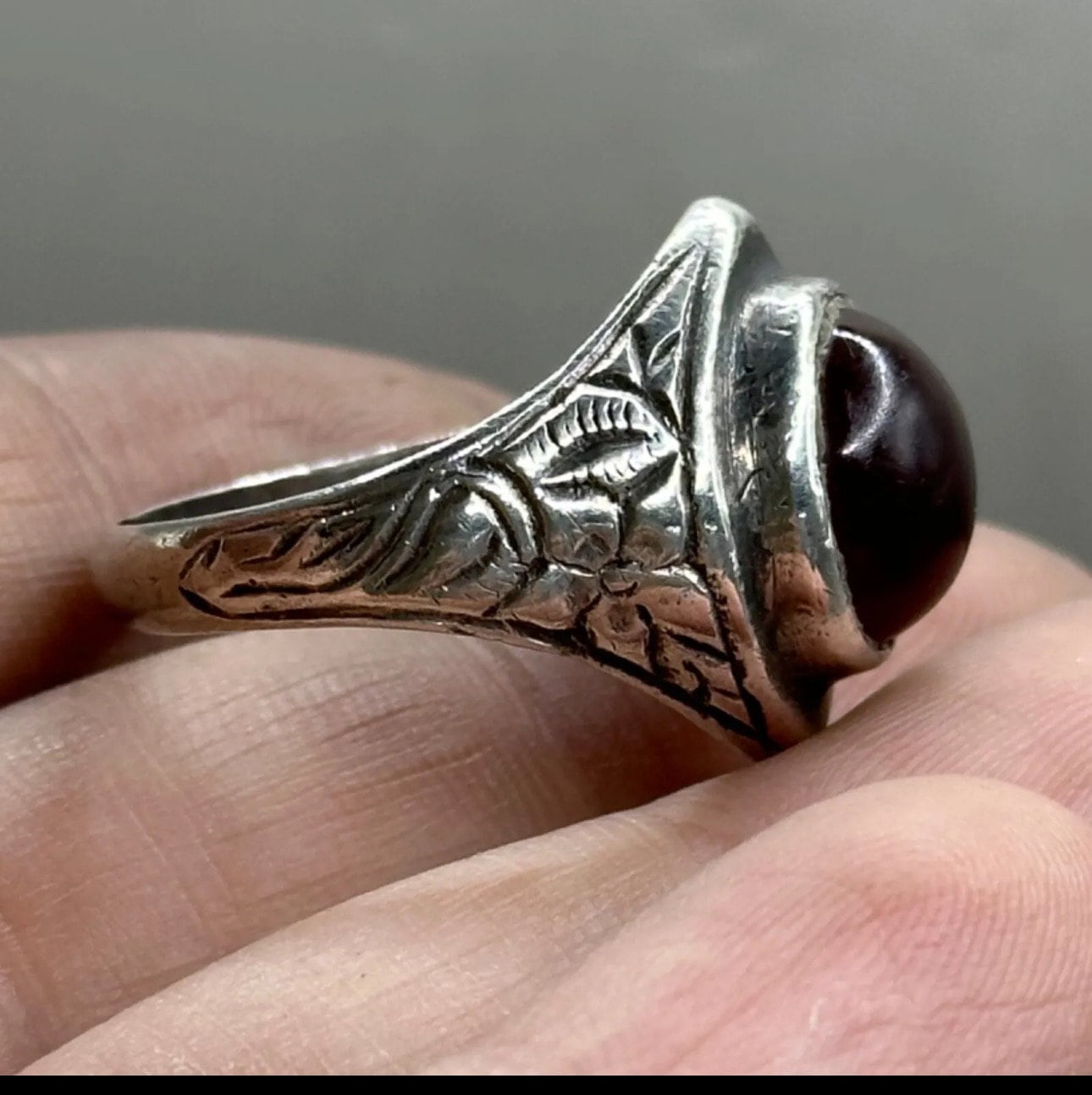 Ancient Roman Pure Silver Rare Agate Stone Ring E - Etsy