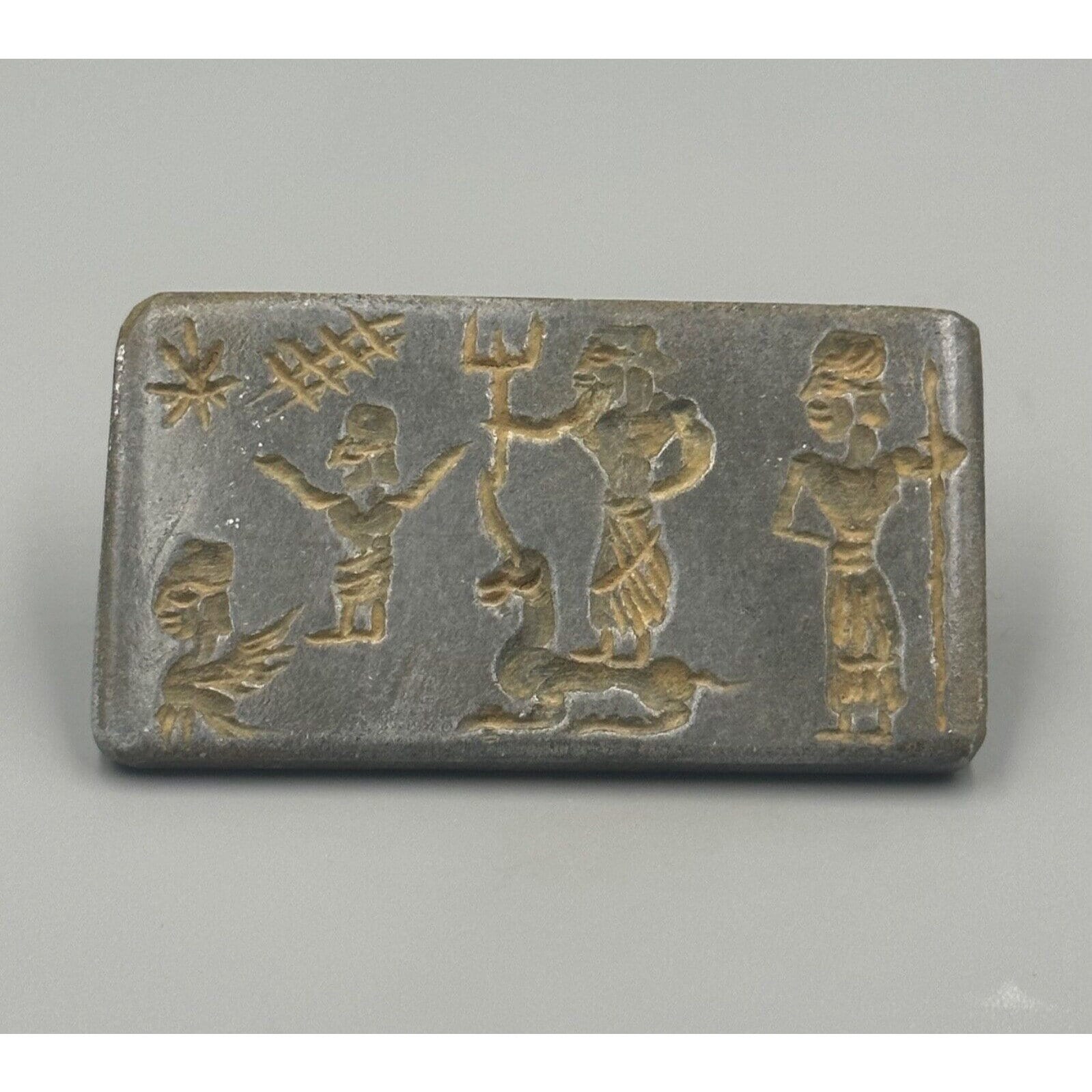A Rare Ancient Sumerian Deity Image Intaglio Tablet - Etsy