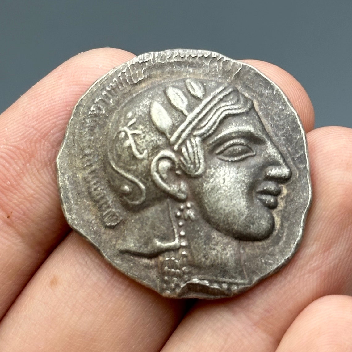 Ancient Greek Athens Athena Legionary Owl Silver Coin - Etsy