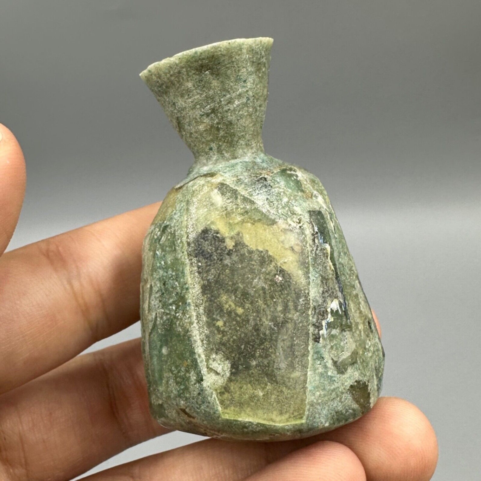 A Stunning Rare Ancient Roman Glass Bottle With Rare Old Patina - Etsy
