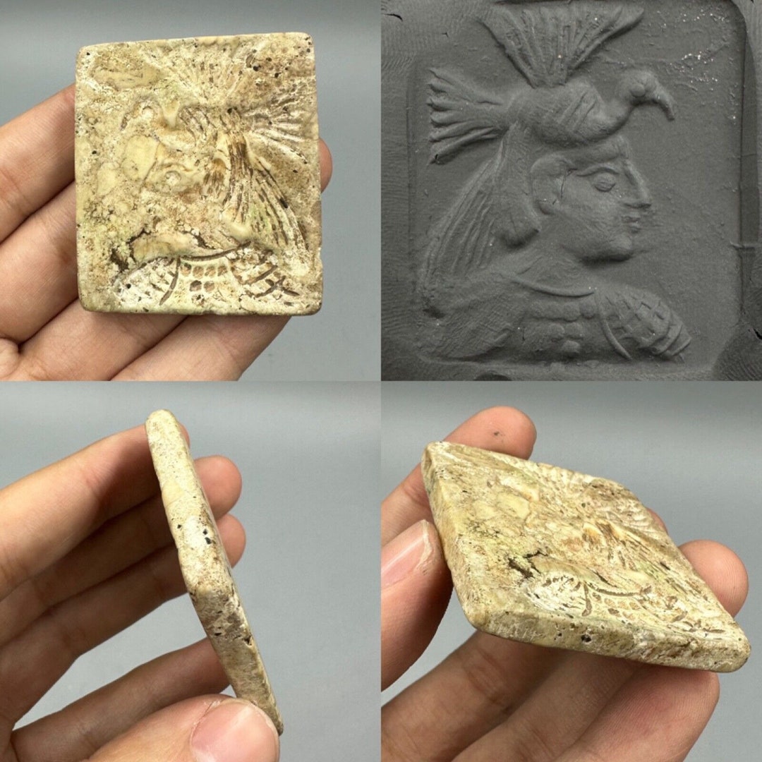 Ancient Near Eastern Old Stone Tablet With King Portrait Intaglio - Etsy