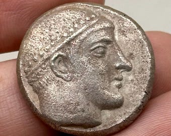 Very Old Ancient Parthian Empire King Face Solid Silver Coin E - Etsy