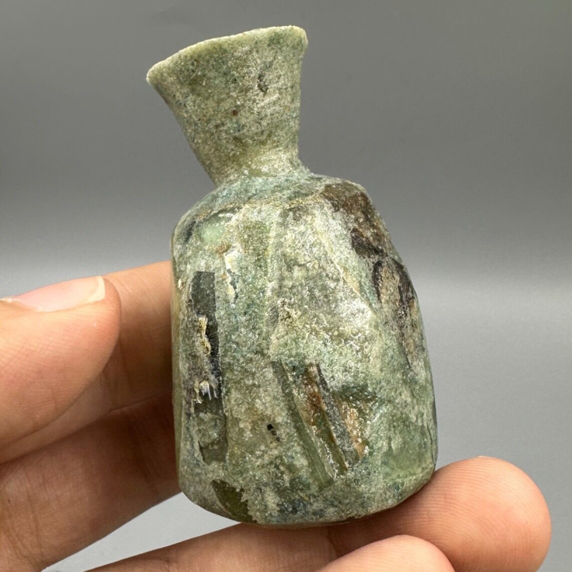 A Stunning Rare Ancient Roman Glass Bottle With Rare Old Patina - Etsy