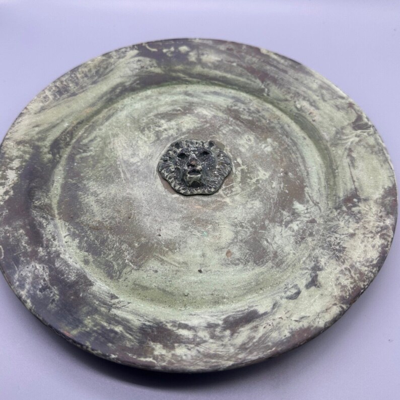 Immaculate Ancient Roman Bronze Plate With Lion Face - Etsy