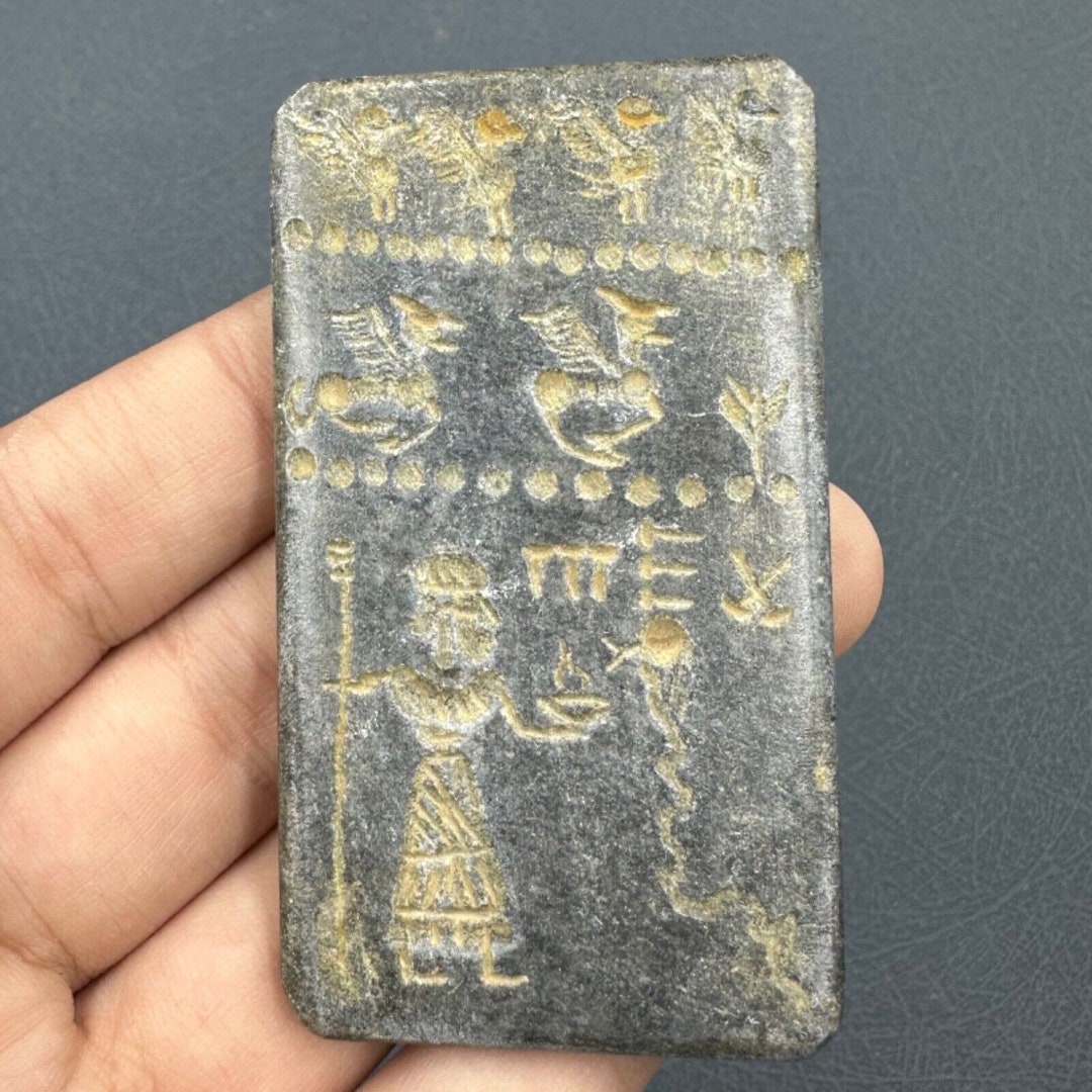Authentic Sumerian Era Civilization Stone Intaglio Tablet - Etsy