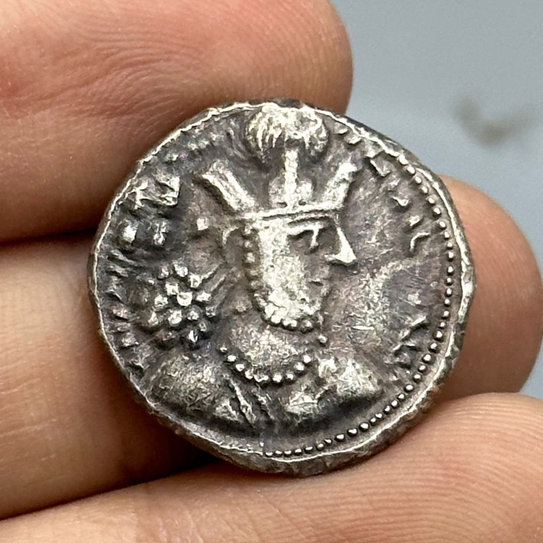 Rare Ancient Central Asian Parthian Empire King Silver Coin - Etsy