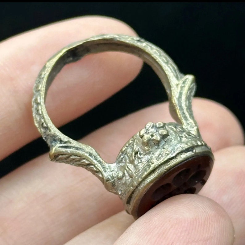 Stunning Old Ancient Roman Ring With Intaglio Stone Insert E - Etsy