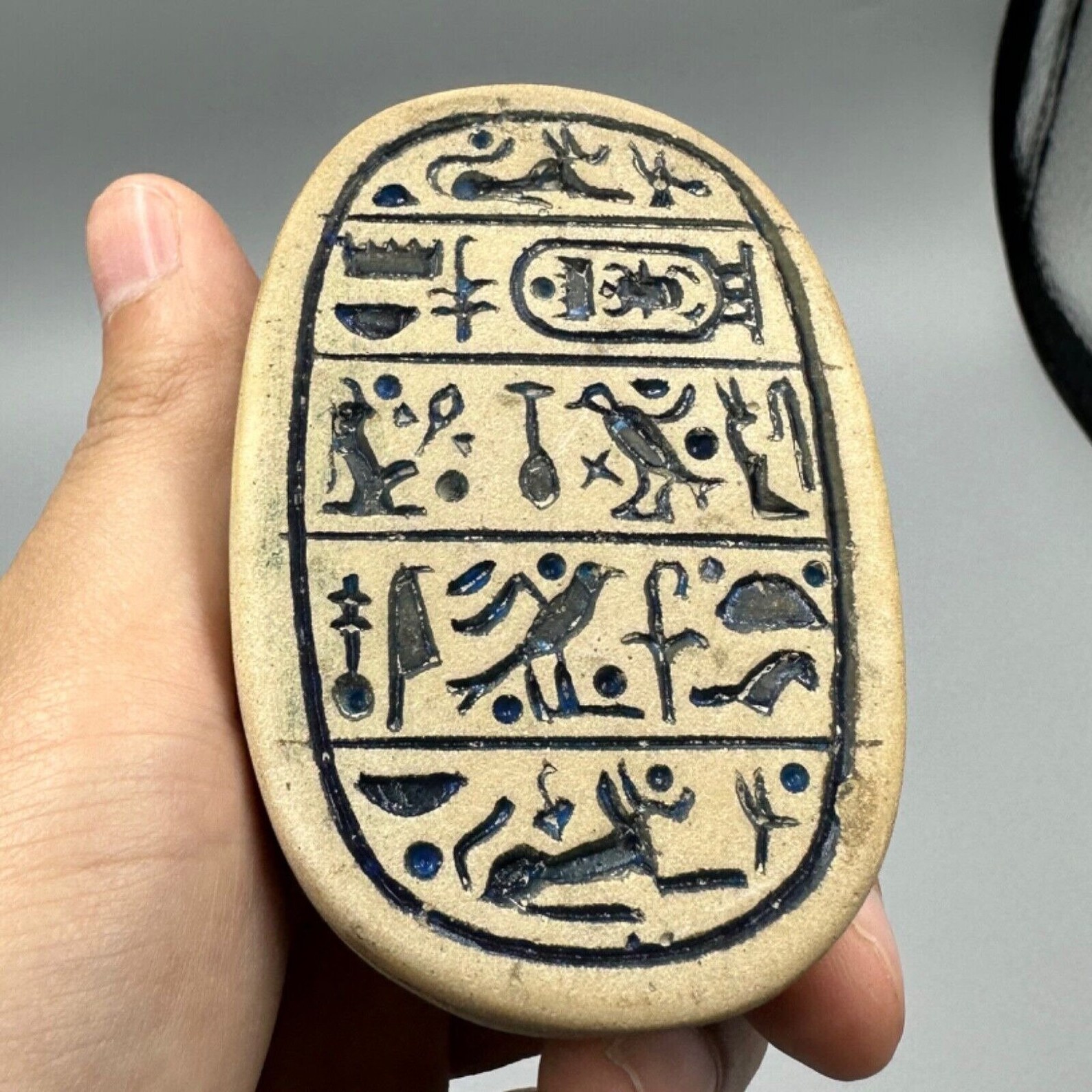 Wonderful Rare Ancient Egyptian Stone Large Scarab With Symbol Intaglio ...