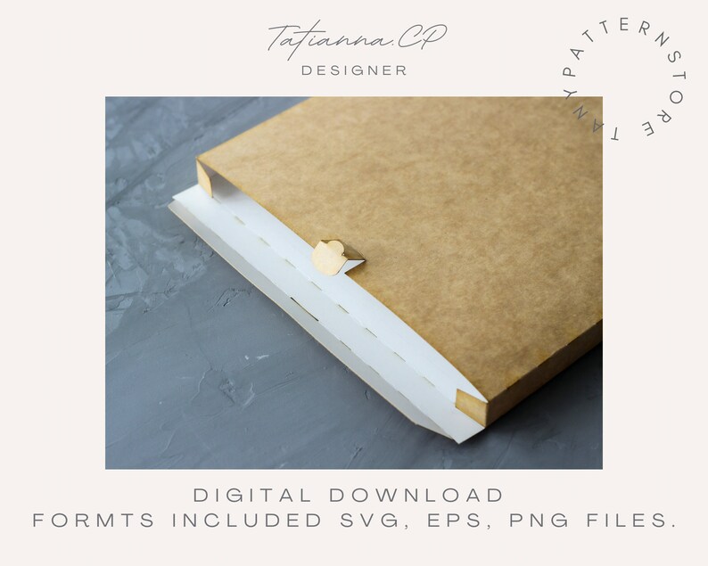 Square Box Template, Flat Box, SVG_EPS_PNG Files for Laser Cutting ...