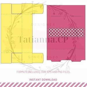 Box for Wedding Invitation Template, SVG_EPS_PNG Files for Laser ...