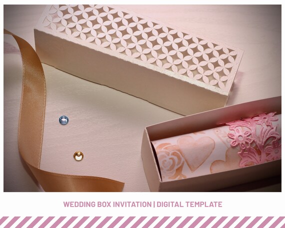 Box for Wedding Invitation Template SVG_EPS_PNG Files for - Etsy