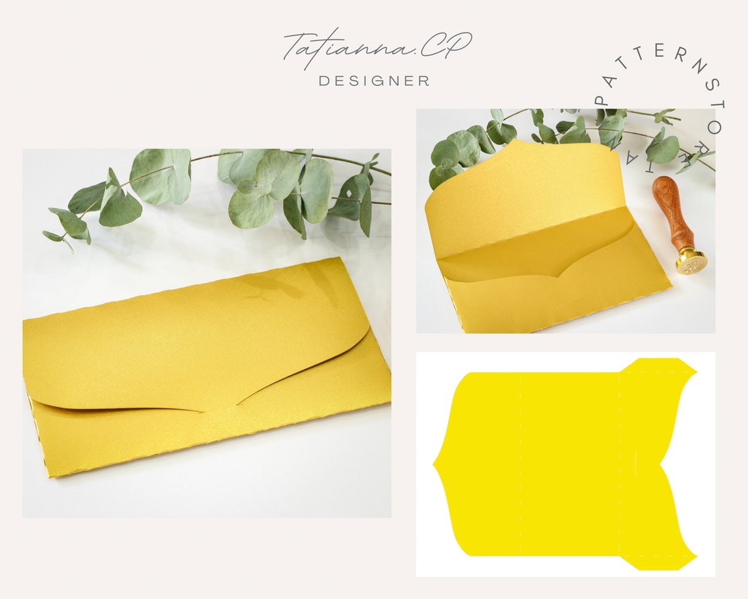 Envelope for Money Template, 6.5x3.5 Envelope, SVG_EPS_PNG Files for ...