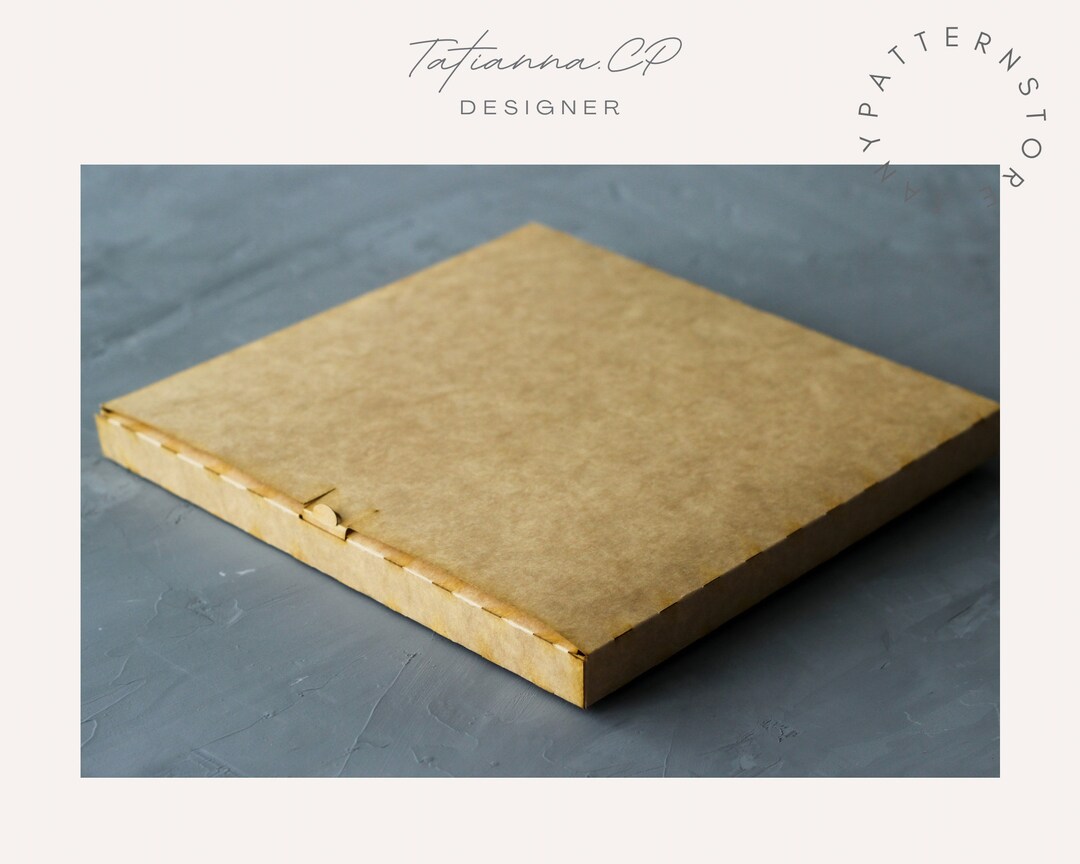 Square Box Template, Flat Box, SVG_EPS_PNG Files for Laser Cutting ...