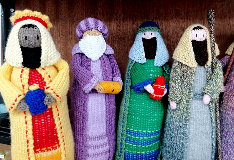 Handmade Knitted Nativity Set - Etsy