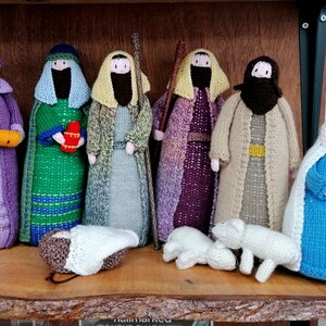 Handmade Knitted Nativity Set - Etsy